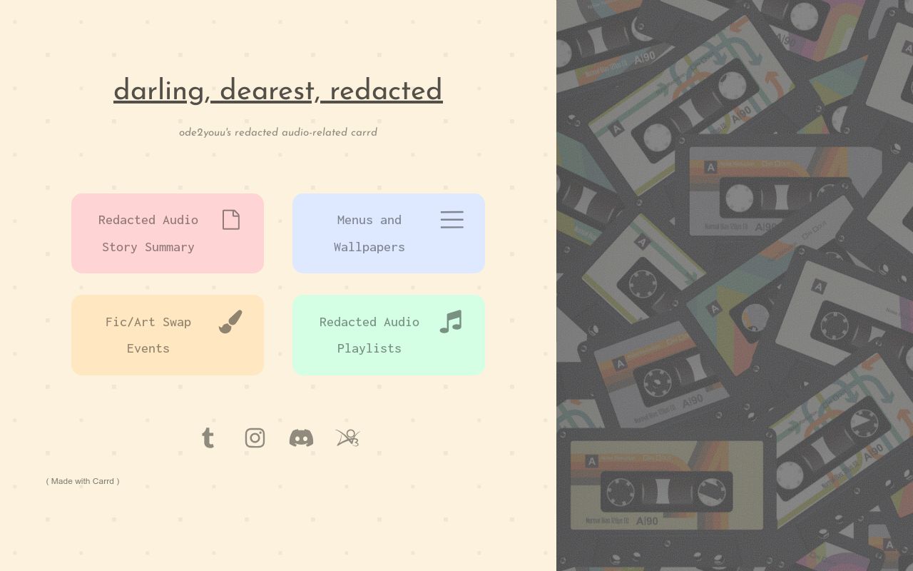 ode2youu redacted carrd